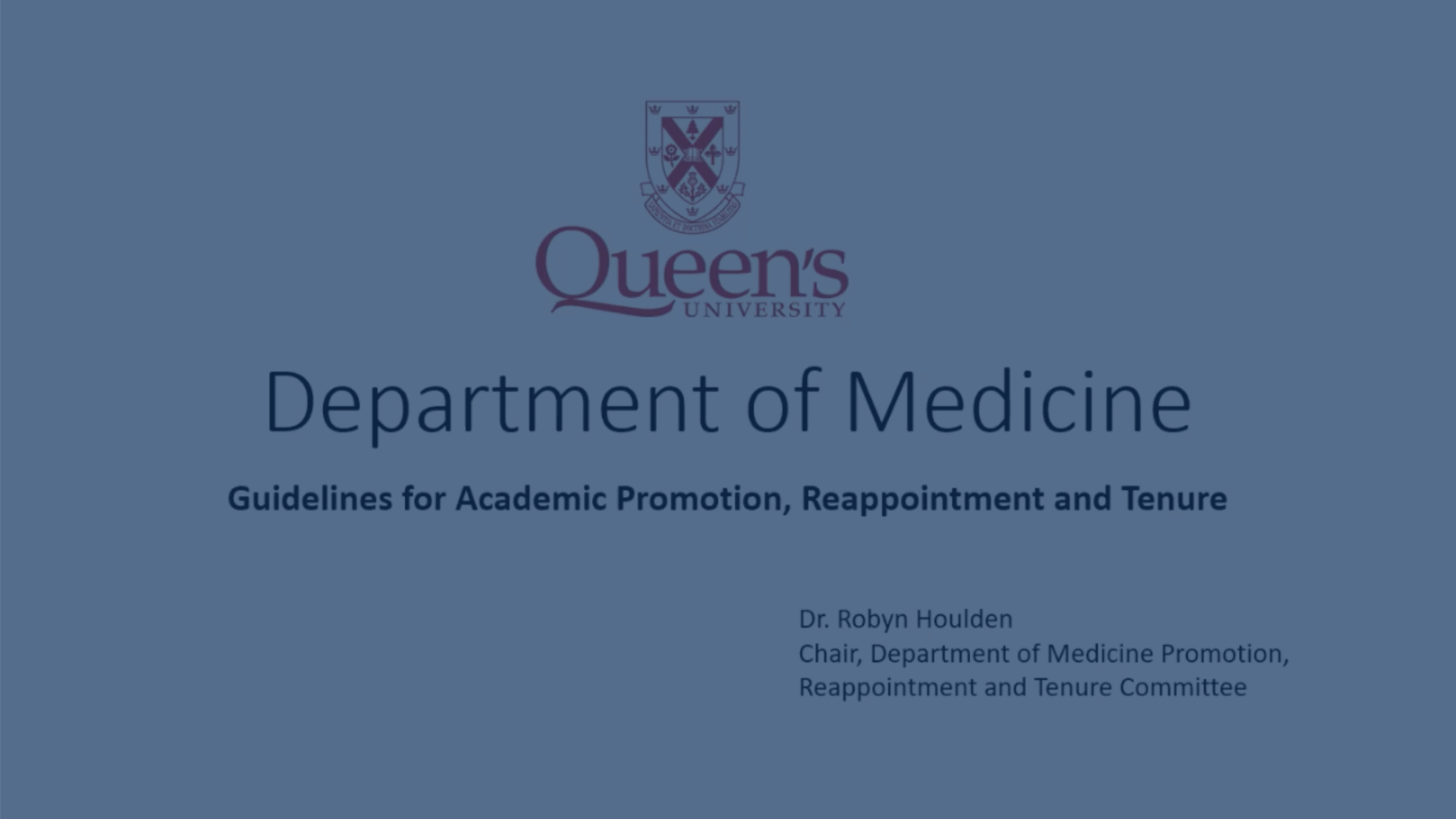 Reappointment, Tenure and Promotion | Department of Medicine | School ...